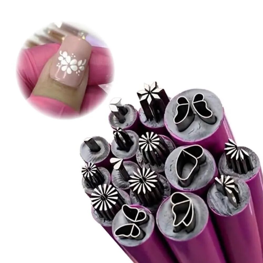 6/12/15PCS Штамп-ручка для дизайна ногтей DIY Инструменты для граффити на ногтях