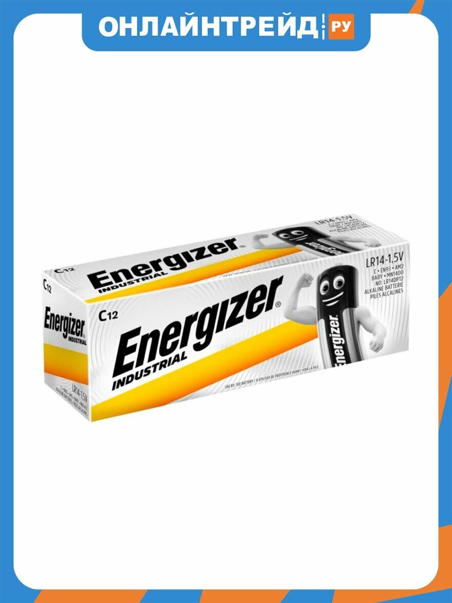 Элемент питания Energizer Industrial C бл 12
