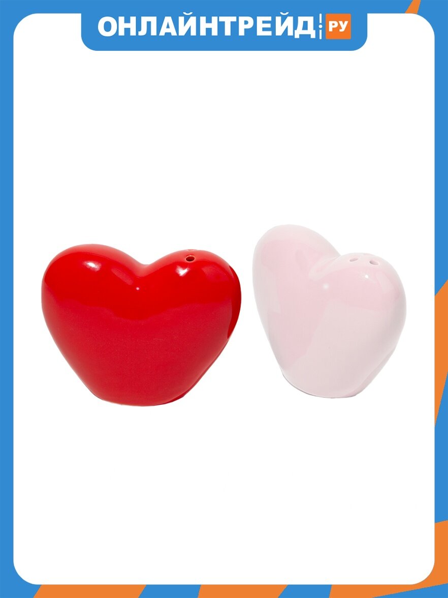 Набор для специй Doiy Love 2 предмета, солонка+перечница, керамика (DYSPELOV)