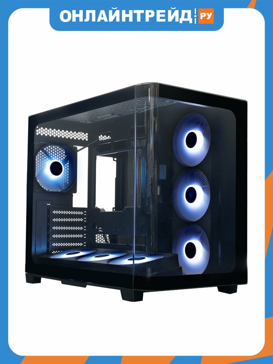 Корпус Xastra QR500 7ARGB-FC-C6-UC, черный