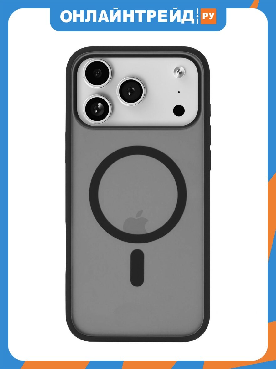 Чехол Ubear Cloud Mag Case для Apple iPhone 17 Pro Max, MagSafe совместимый, усиленный, силк-тач, черный