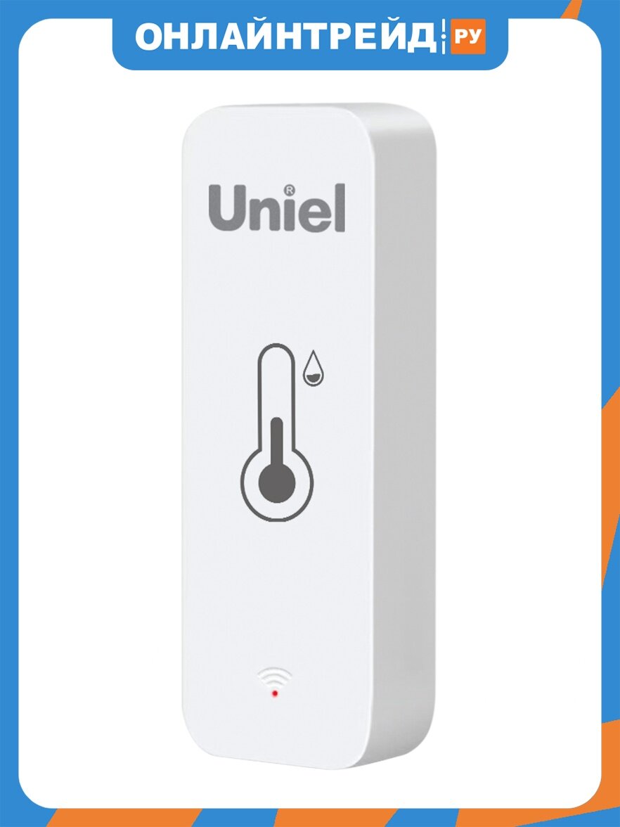 Uniel Умный ИК-датчик температуры и влажности Wi-Fi+Bluetooth USN-A500 TS/WF WHITE