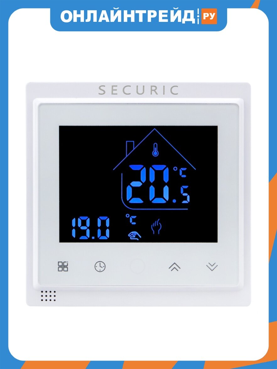 Умный Wi-Fi терморегулятор сенсорный Securic SEC-T-101W