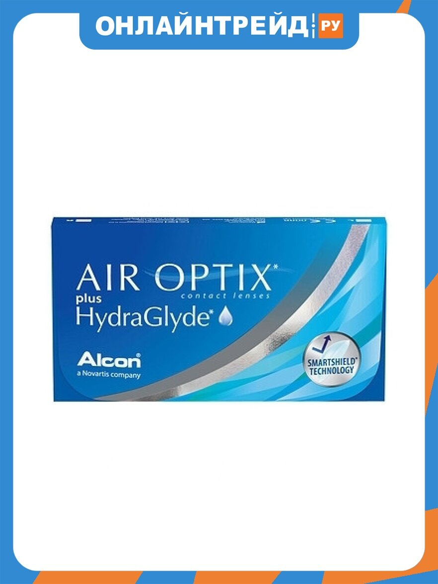 Контактные линзы Alcon AirOptix PLUS HydraGlyde(6 шт /-8.50 / 8.6 / 14.2)