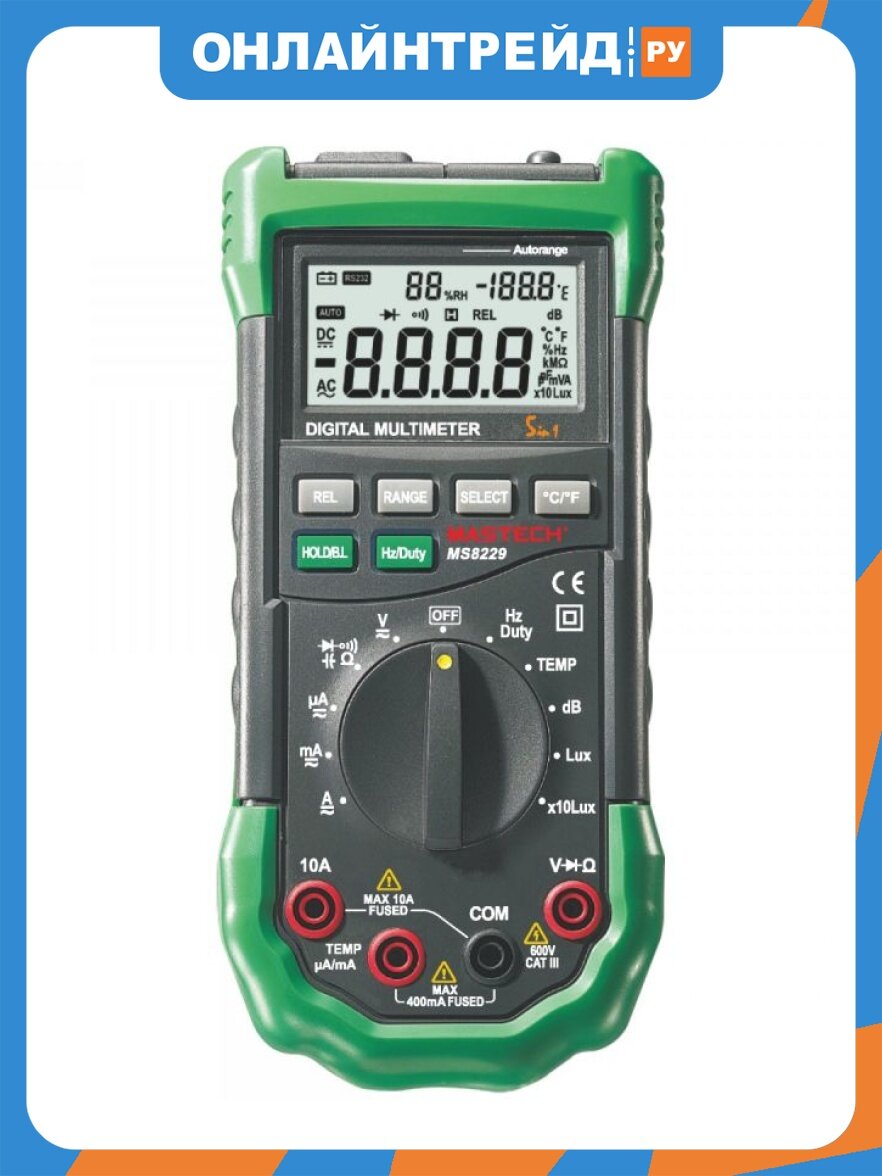 Профессиональный мультиметр Mastech MS8229 5 в 1