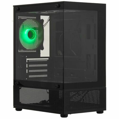 Компьютерный корпус Iron Pride INVADER Q4S (Q4SBlack+3ARGB) черный - Midi Tower, Micro-ATX, USB 3.2 Gen 1 Type-A