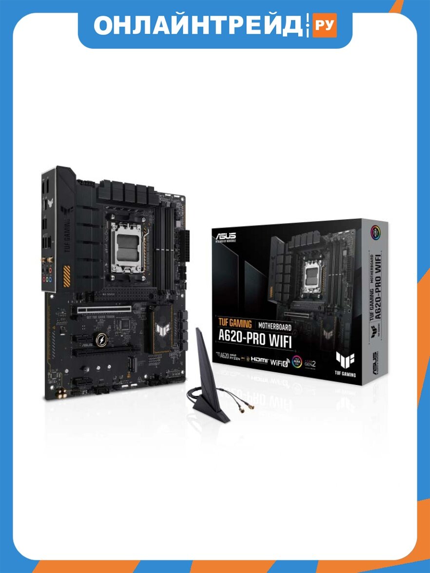 Материнская плата Asus TUF Gaming A620-PRO WIFI (AM5, ATX)