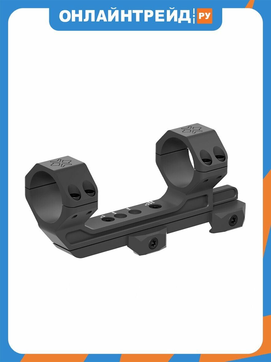 Кронштейн Vector Optics 1-Piece Adjustable Extended Picatinny Mount 30мм, регулир, база 139мм, h=23мм,4 винта, черный,154г