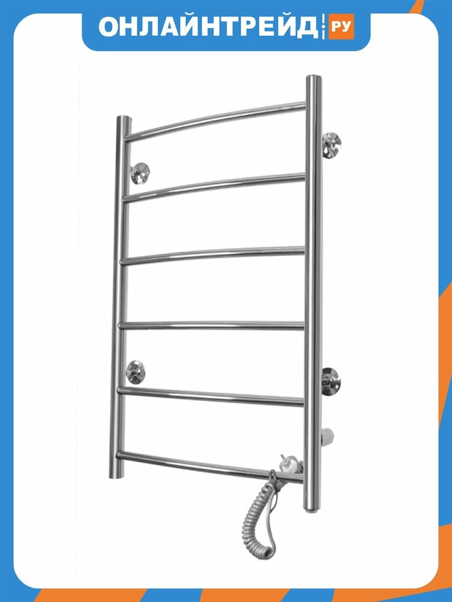 Полотенцесушитель электрический с сухим кабелем Domoterm DMT 109-6 50x80 EK R