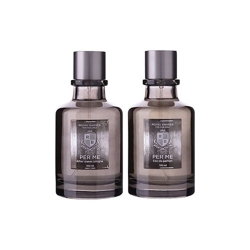 ROYAL BARBER Набор Per Me Gift Set, Парфюмерная вода, спрей 100 мл + одеколон после бритья, 100 мл