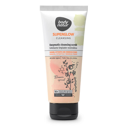 BODY NATUR Скраб очищающий с энзимами Superglow Cleansing Enzymatic Cleansing Scrub, 100 мл