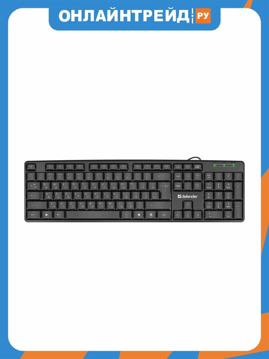 Клавиатура Defender Element HB-520 USB Black (45522)