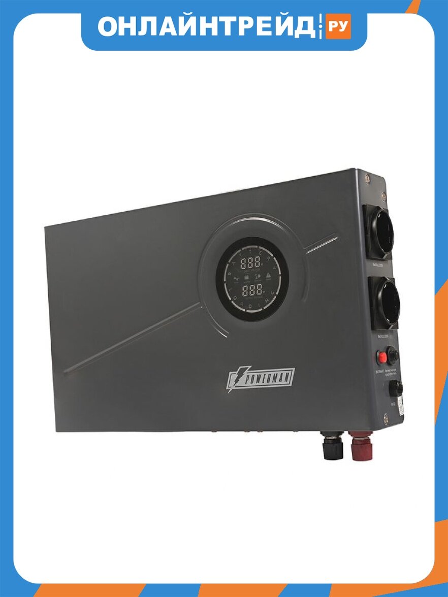 Источник бесперебойного питания Powerman Smart 1000 INV Graphite