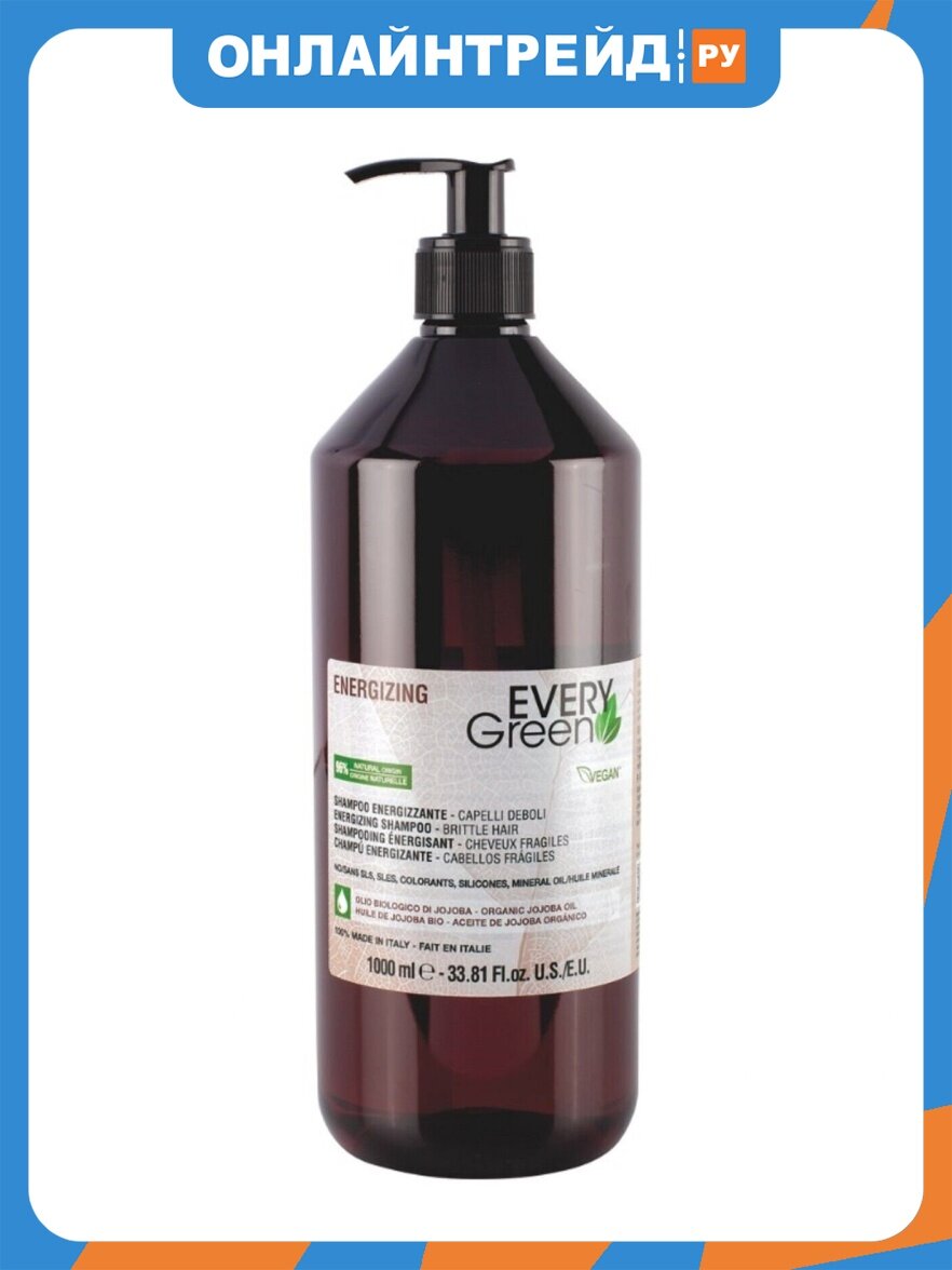 Шампунь против выпадения волос Dikson Every Green VEGAN ENERGIZING, 1 л