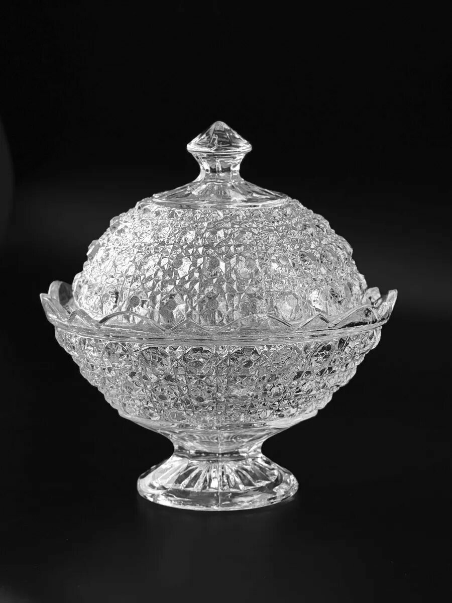 Ваза конфетница, сахарница с крышкой, винтаж СССР