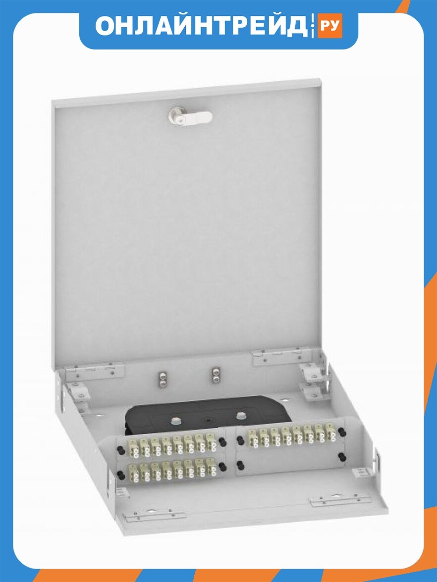 Кросс оптический Toplan , настенный, 48 LC/PC адаптеров, многомодовый MM 50/125 (OM2), укомплектованный