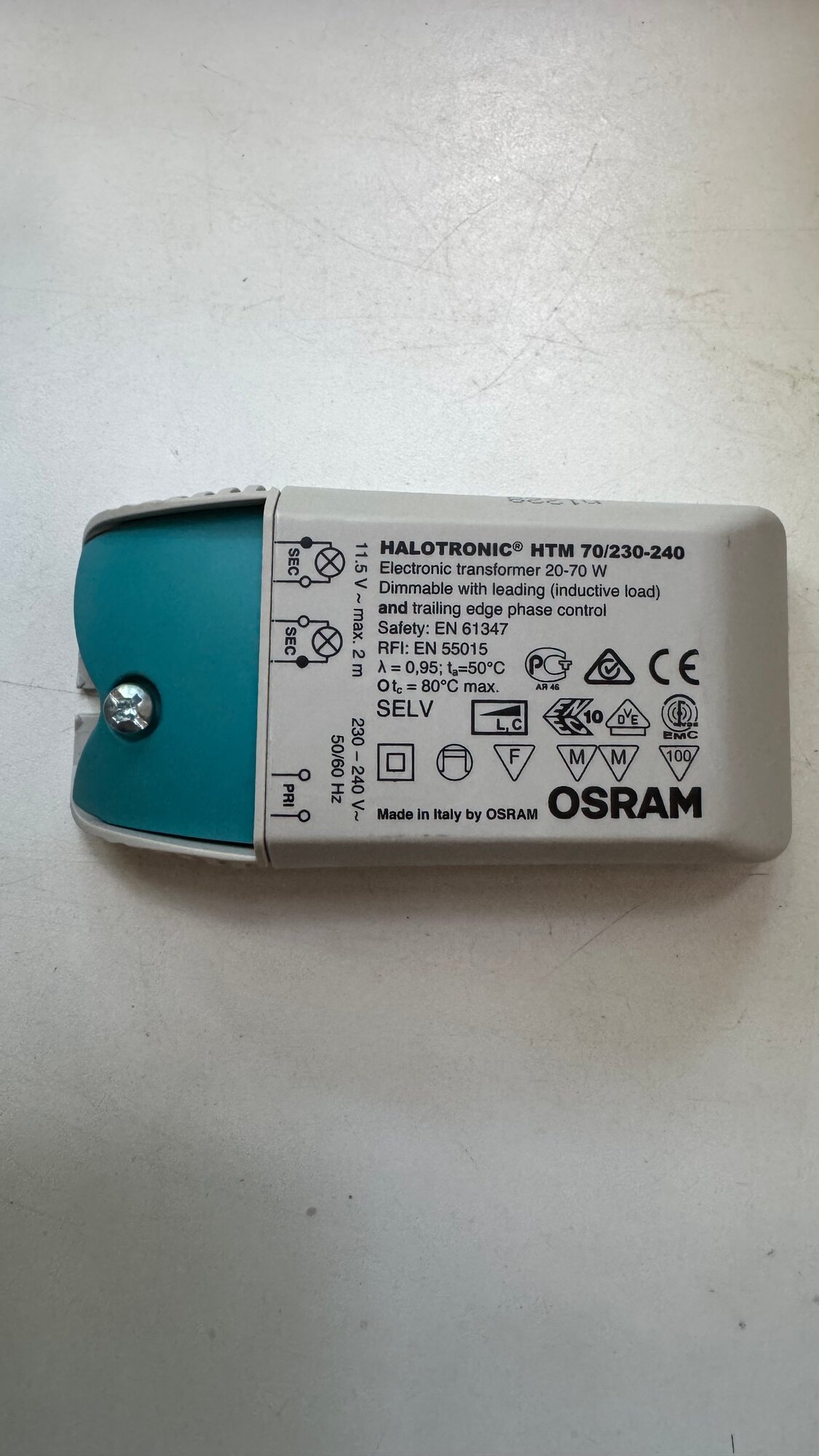 Трансформатор HTM 70/230-240 OSRAM 4050300442310