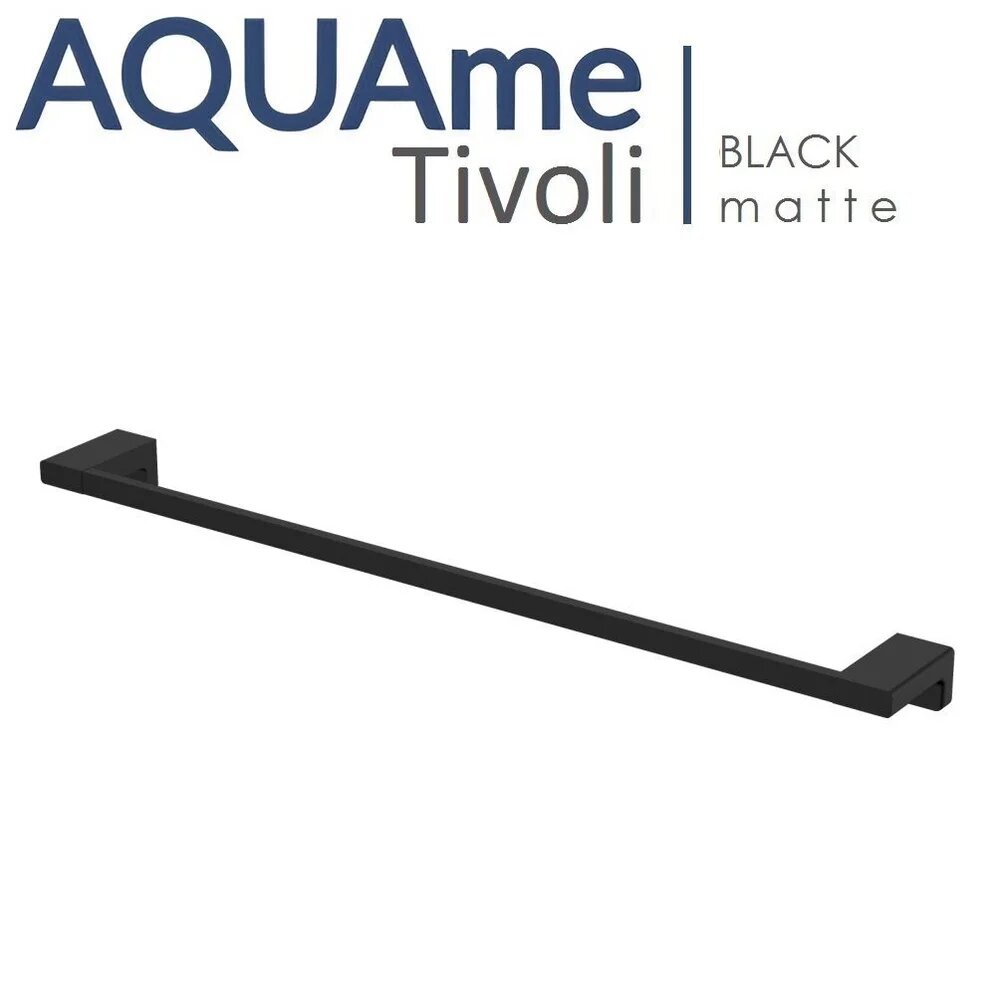 Держатель для полотенца AQUAme Tivoli матовый черный AQM7303MB
