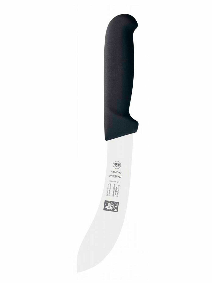 Нож для снятия кожи 180/310 мм. черный SAFE ICEL, нержавеющая сталь