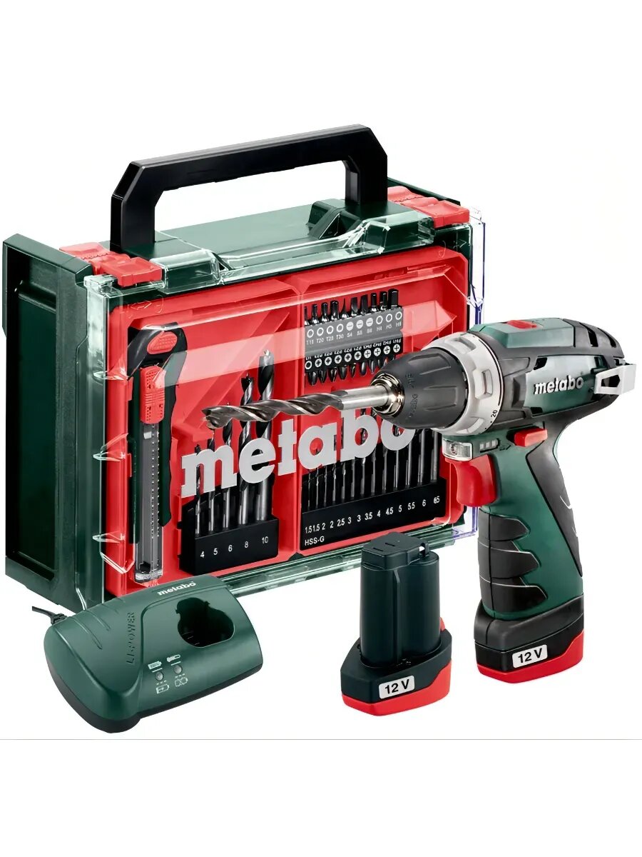 Дрель-шуруповерт Metabo Powermaxx BS Basic Set аккум. (кейс в комплекте) — фото 1