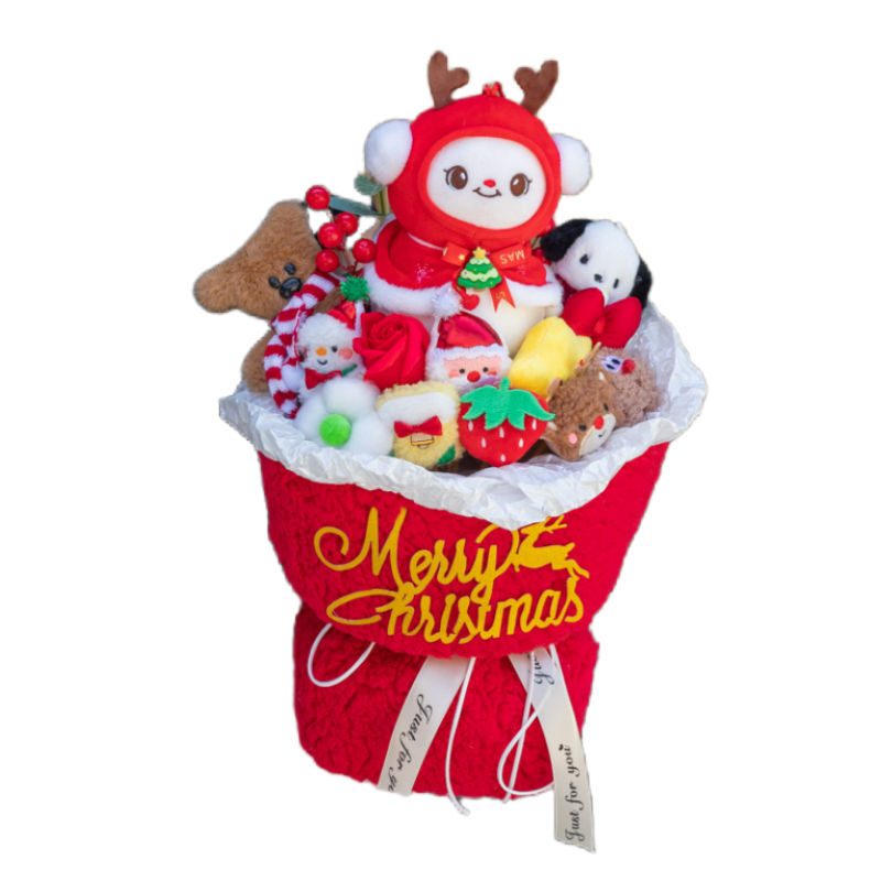 Плюшевый букет унисекс XIONGJUN Snowman Bouquet-38*25CM