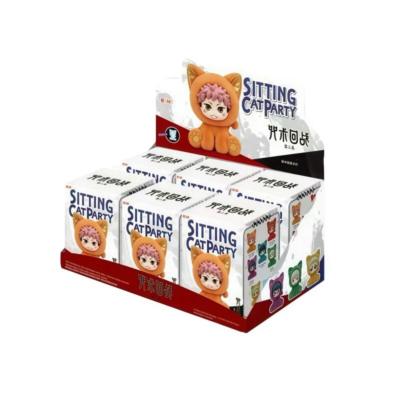 BANDAI Jujutsu Kaisen 2 Плюшевая игрушка с кошачьими ушками A-6BOX-1set