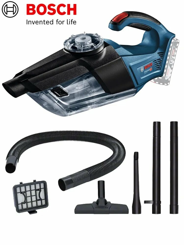 Пылесос для автомобиля Bosch GAS 18V-1 PROFESSIONAL моющий пылесос, Беспроводной, 18 В, 6 кПа, 0 АКБ