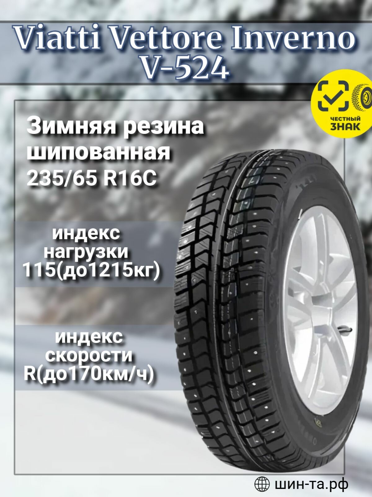 Viatti Vettore Inverno V-524 235/65 R16C 115/113R