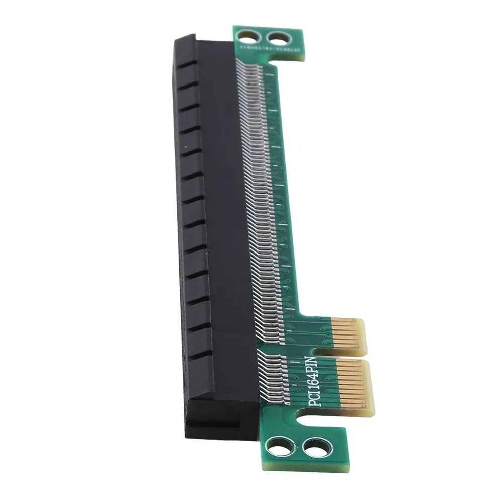Кабель для компьютерной периферии, черный матовый, переходник PCI-E 1x to 16x