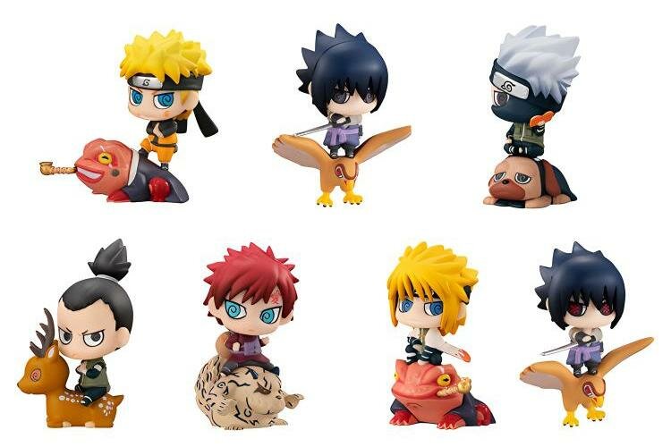 Капсульные игрушки унисекс MegaHouse Naruto: Седьмой Хокаге и Алая Ночь, Chakra Q Series, 8 шт.