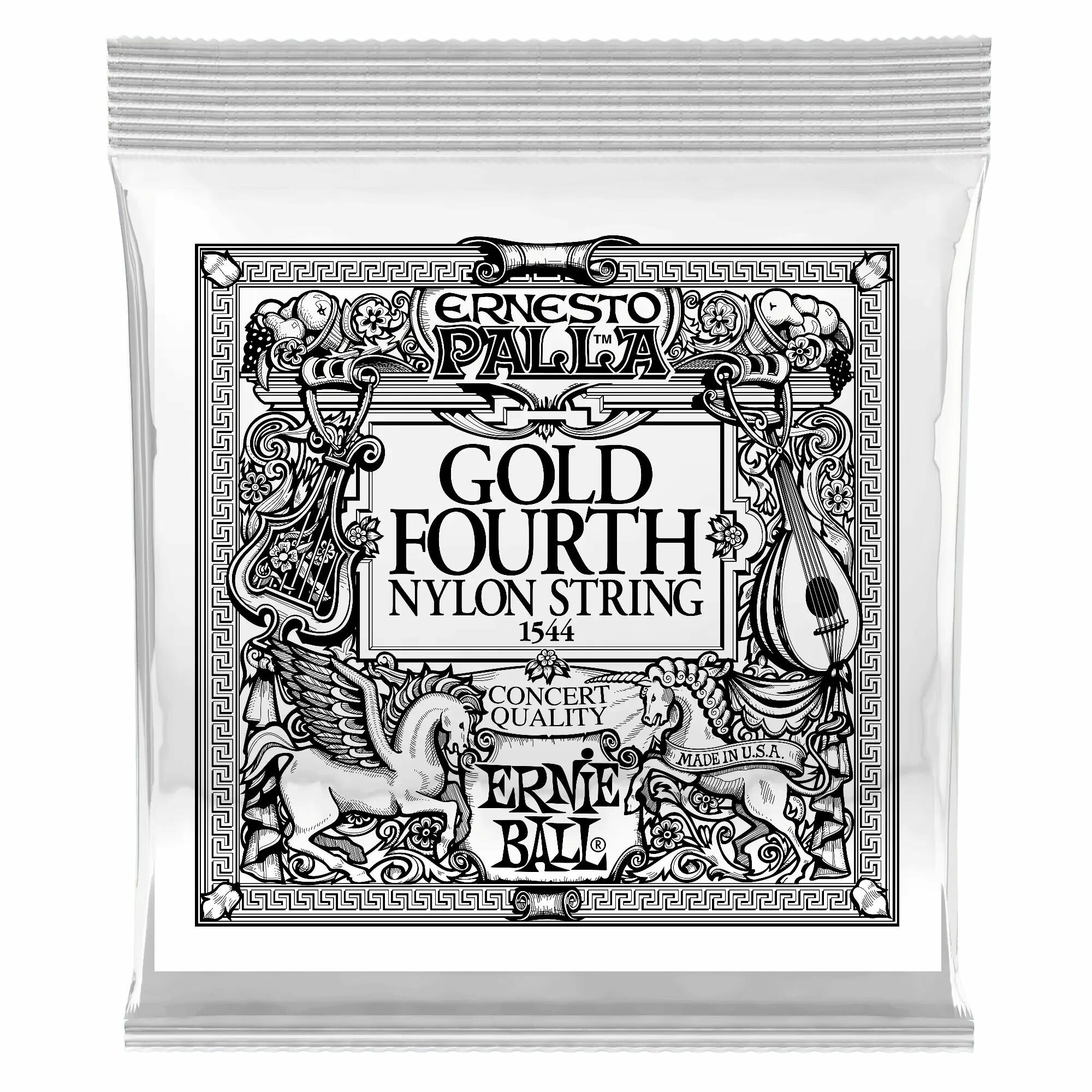 Струна для классической гитары Ernie Ball P01544, нейлон посеребренный, калибр 30