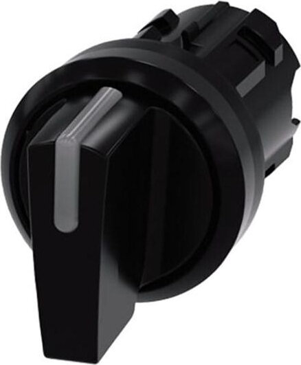 SIEMENS 3SU1002-2BM10-0AA0 Switch: rotary; 22mm; Stabl.pos: 1; black; yes; IP66, IP67, IP69K, 1шт