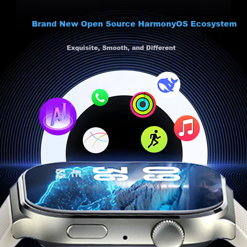 Умные часы Newmine с HarmonyOS и чипом Hisilicon - спортивный монитор здоровья, Bluetooth-вызовы, измерение кислорода,