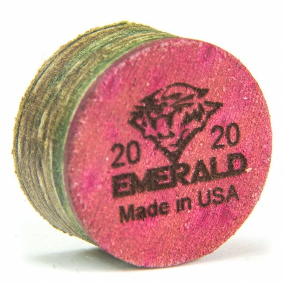 Наклейка для кия "Tiger Emerald", многослойная, для русского бильярда, диаметр 13 мм
