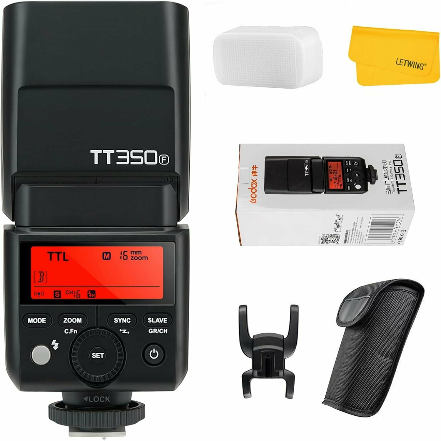Беспроводная вспышка Godox TT350-F For Fujifilm 2.4G GN36 1/8000s HSS TTL