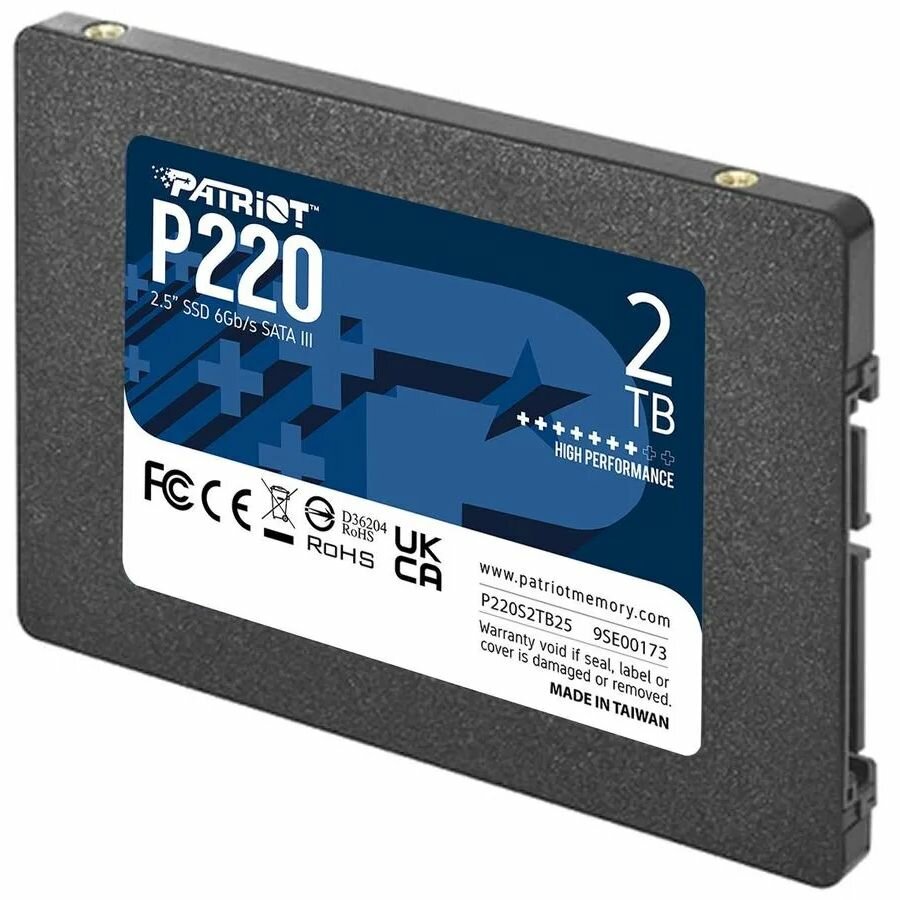 SSD-накопитель Patriot Memory P220S2TB25 2 ТБ 2.5" SATA III
