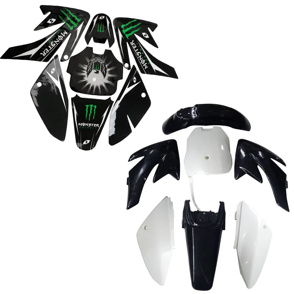 Пластиковые детали и набор наклеек подходят для Honda 70, Регулмото севен 125е 2020-2021 гг.