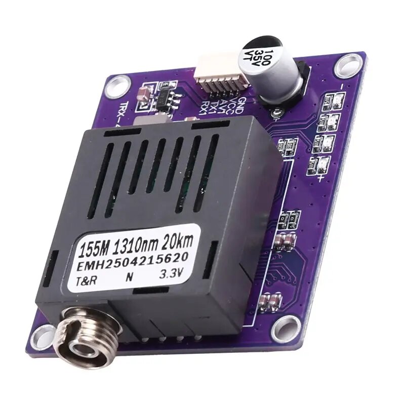 Оптический трансиверный модуль TTL 20 км для дронов фиолетовый Purple TX 1310