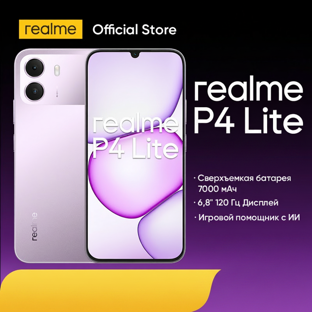 Смартфон Realme P4 Lite, 4/64ГБ