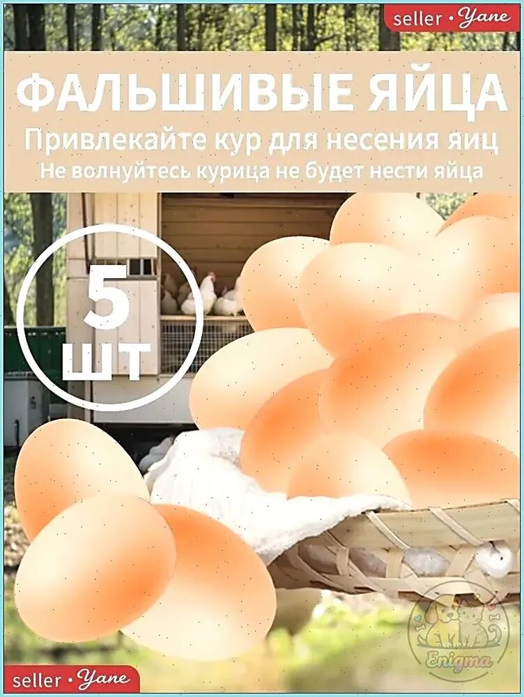 Подкладное яйцо для кур ветспектрум, 5 шт