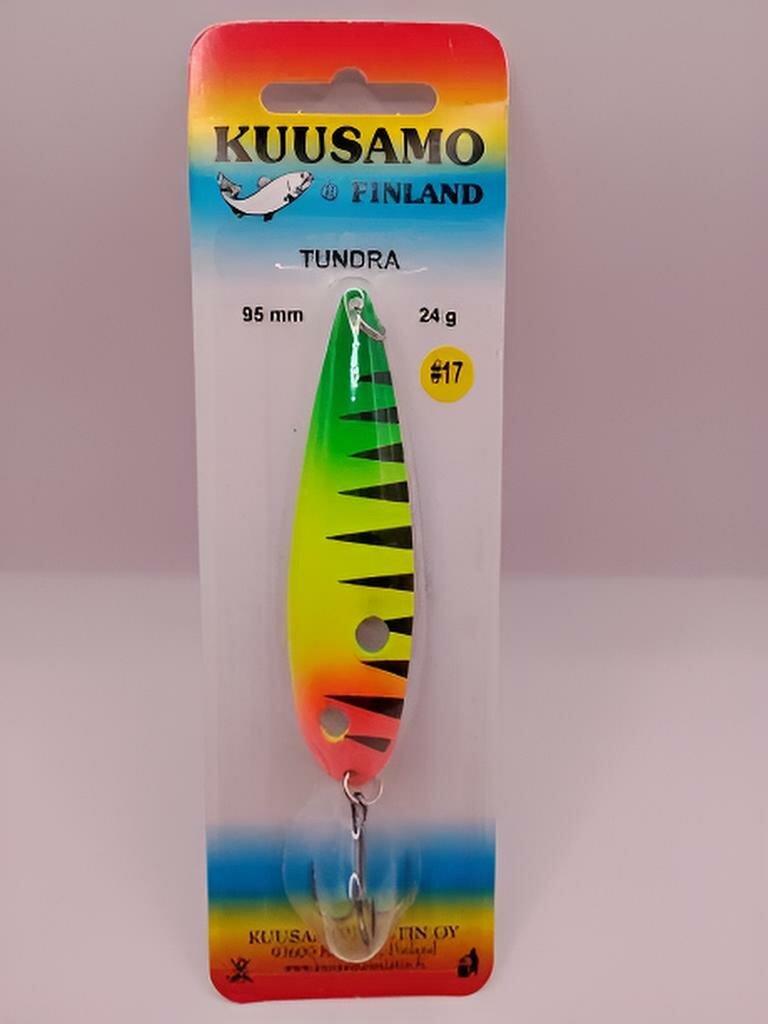 Блесна колеблющаяся Kuusamo Tundra, 95мм, 24гр, для ловли хищника