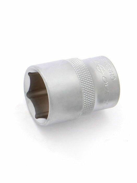 Торцевая головка-насадка Дело техники, шестигранная 1/2", 620032, серебристый, 32 мм