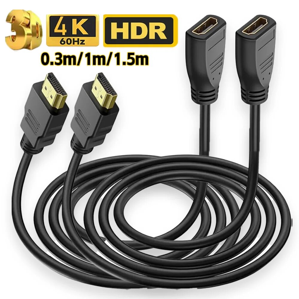 BAPPSUS 4K HDMI-кабель 2.0 черный 30/100/150 см 0.3M