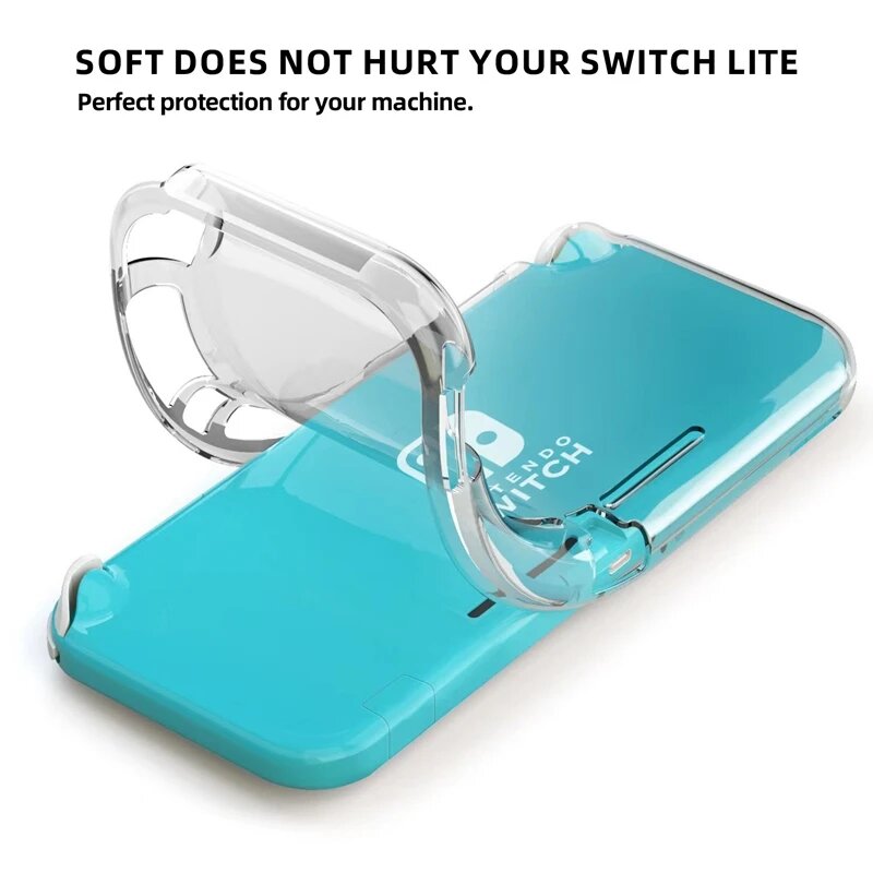Прозрачный силиконовый чехол для Nintendo Switch Lite