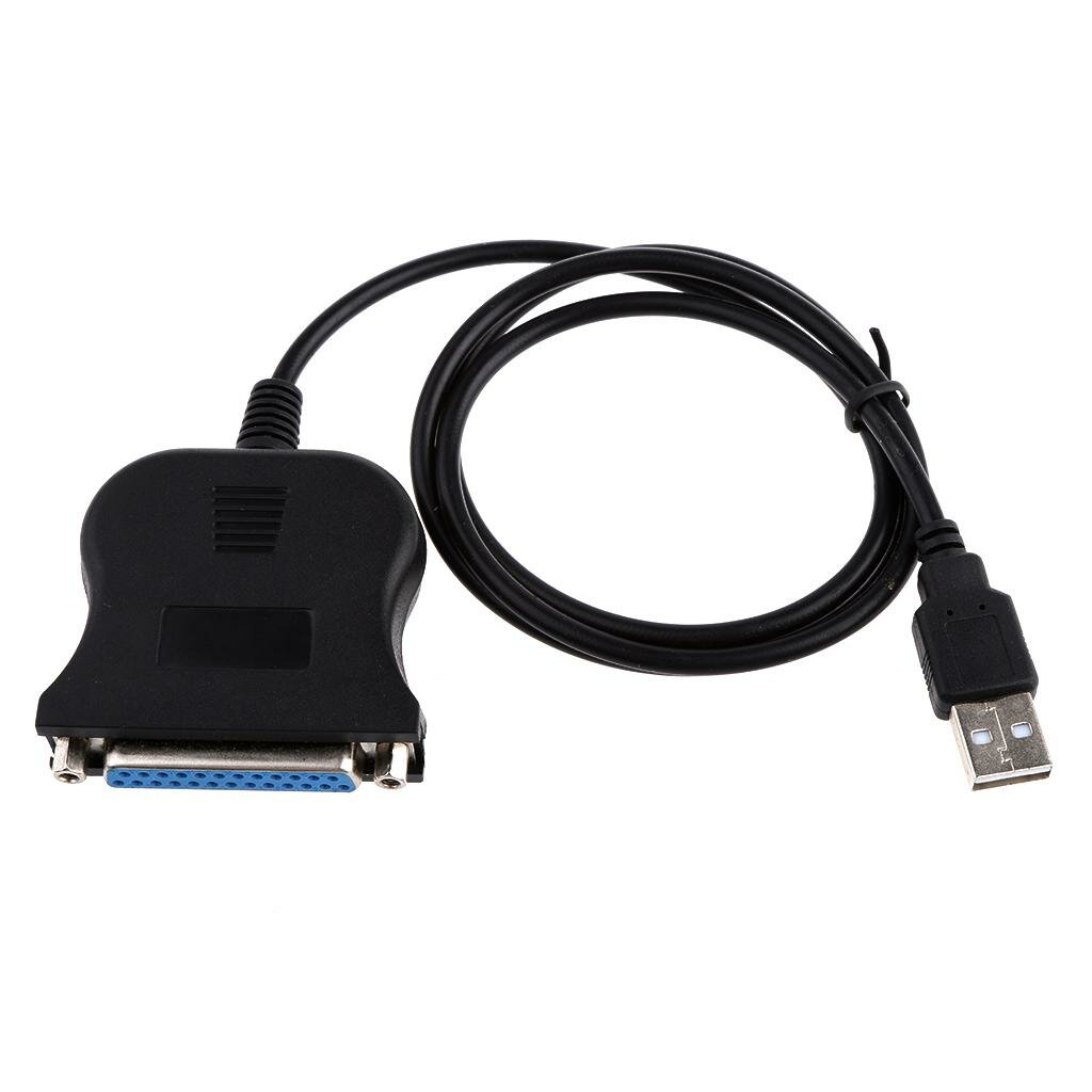 Кабель-адаптер USB 2.0 — DB25 для параллельного подключения принтера и разъема LPT, стандарт IEEE 1284, для ноутбука.