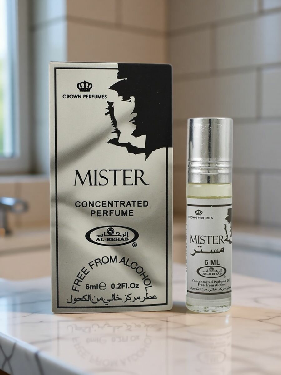 Al Rehab Мужской Mister Масляные духи ролик 6мл