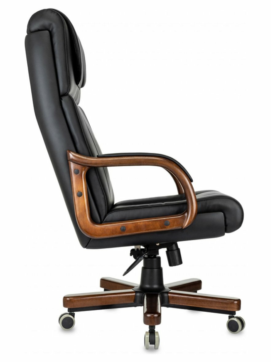 Кресло руководителя Бюрократ T-9933Walnut черный