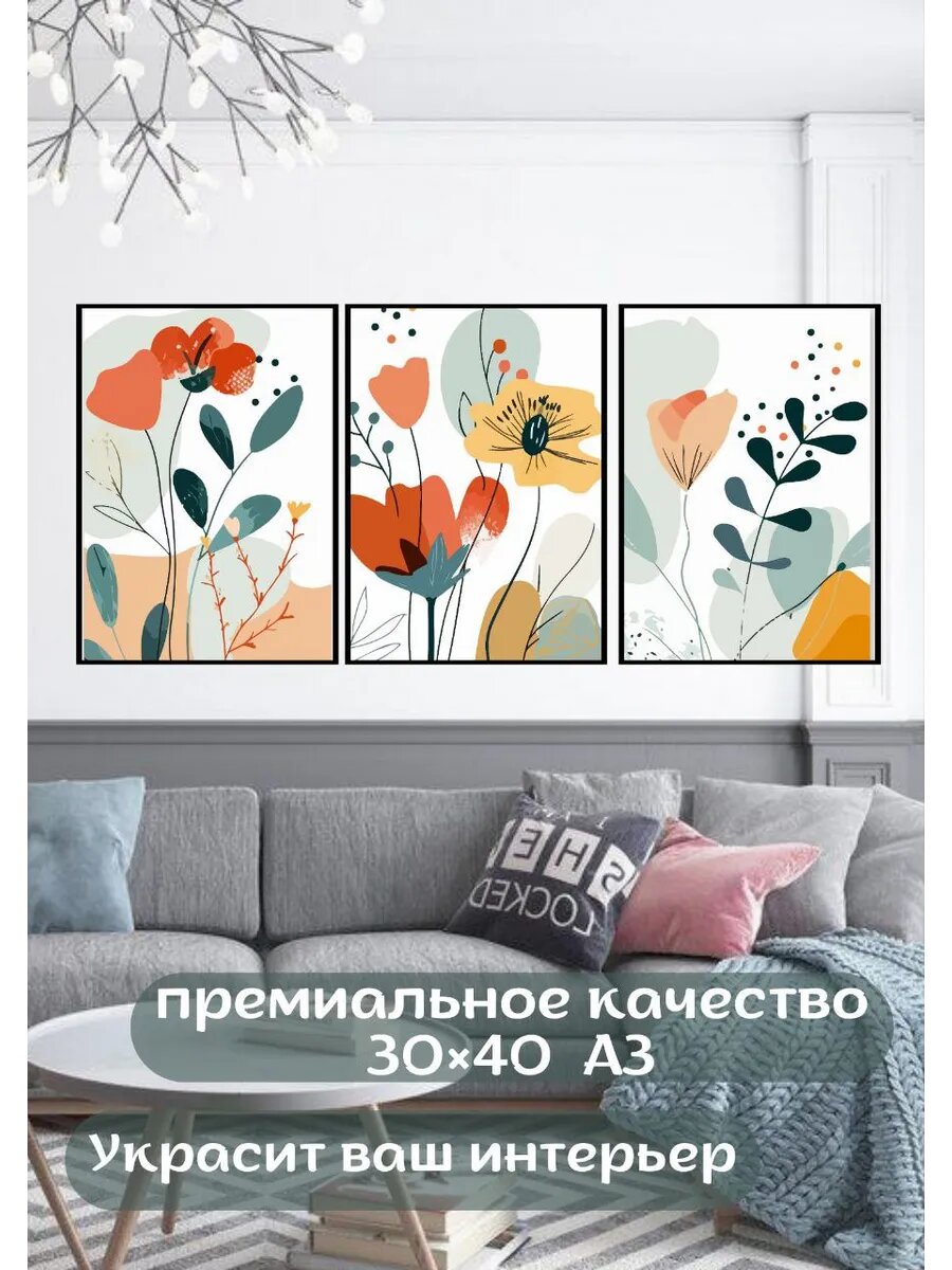 Постеры интерьерные на стену 30×40 А3