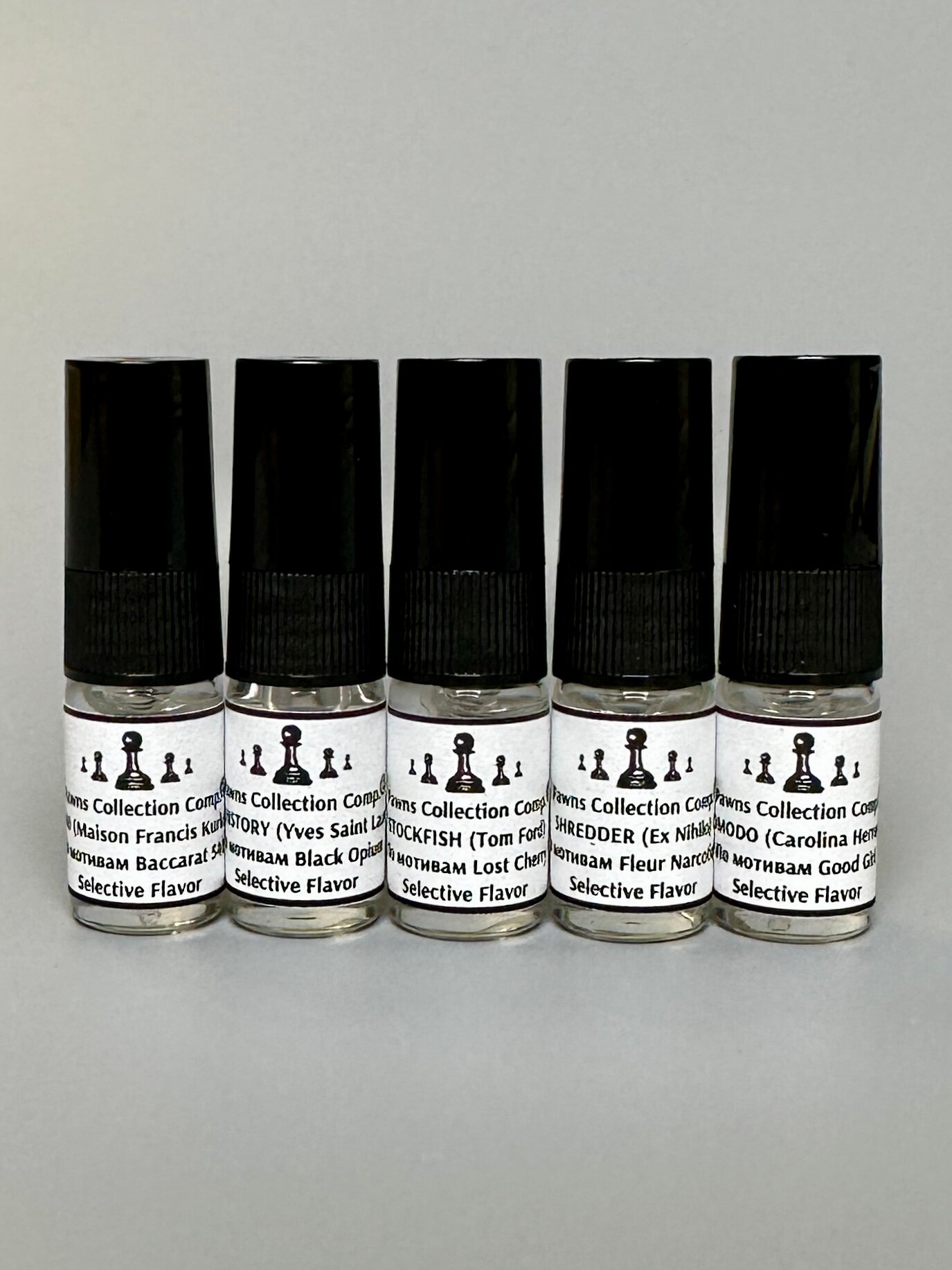 Набор 5 в 1 масляные женские духи Pawns Collection карманный парфюм Selective Parfum по мотивам в формате стика 15 мл