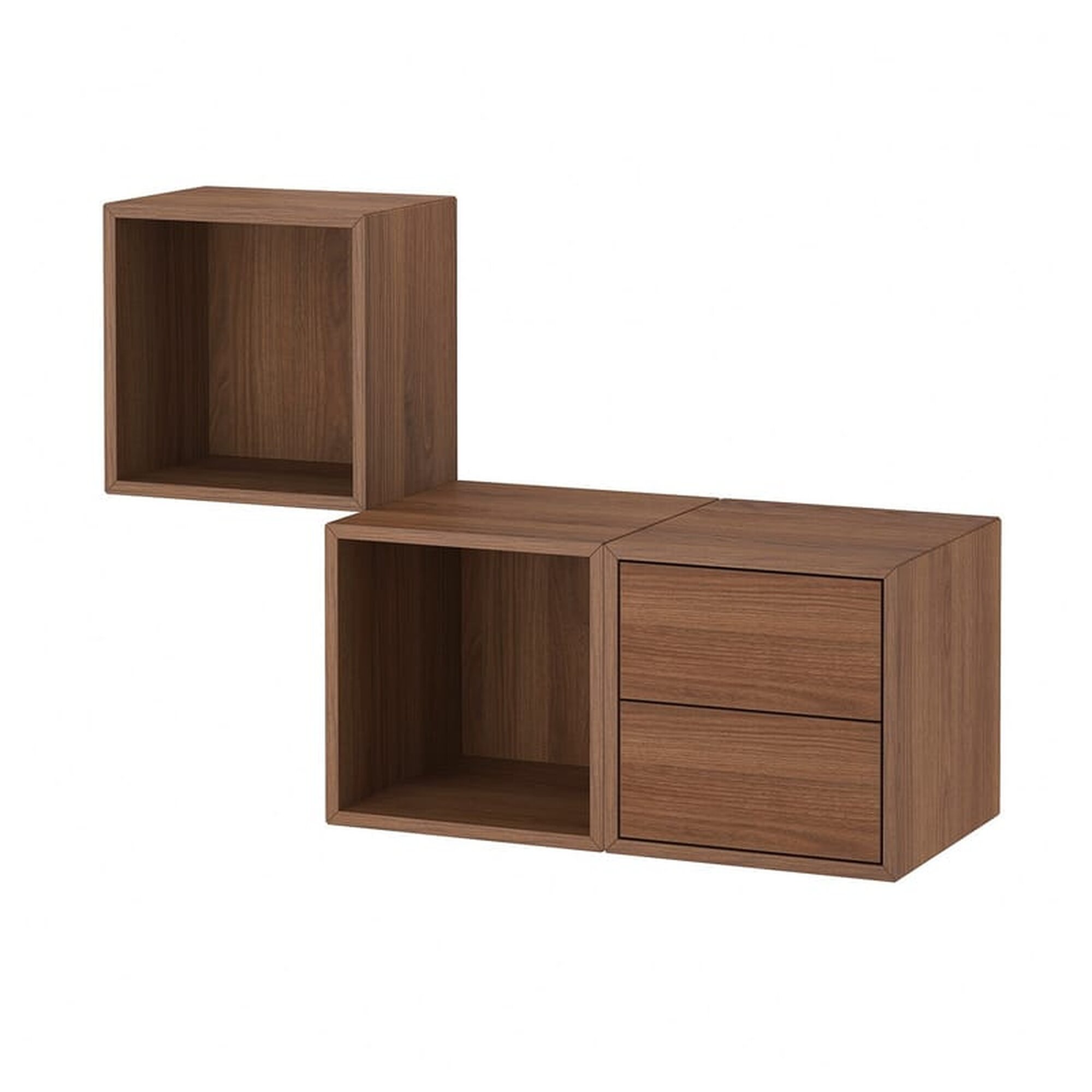 Полка IKEA EKET 495.688.35, настенная, дерево, цвет орех, 105 см x 35 см x 70 см
